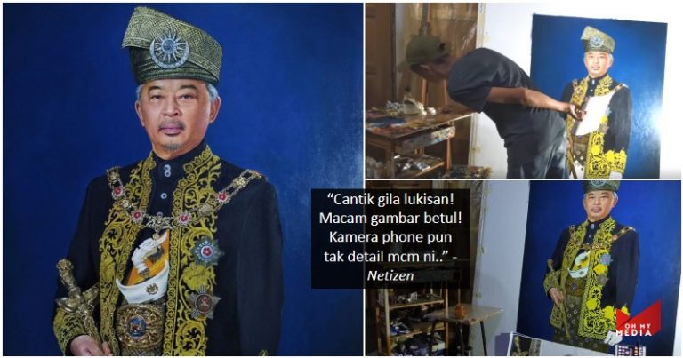 Lukisan Agong nampak macam foto 'real', hasil potret lelaki ini buat ...