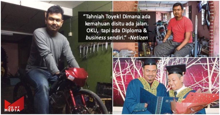 Tiada jari tangan tak halang pemuda OKU jadi pomen motor & miliki ...