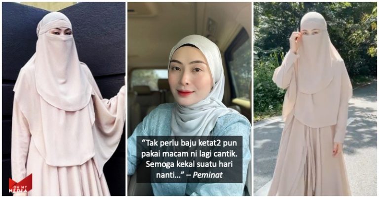 Kongsi foto manis berniqab, Adira raih pujian serta komen positif peminat
