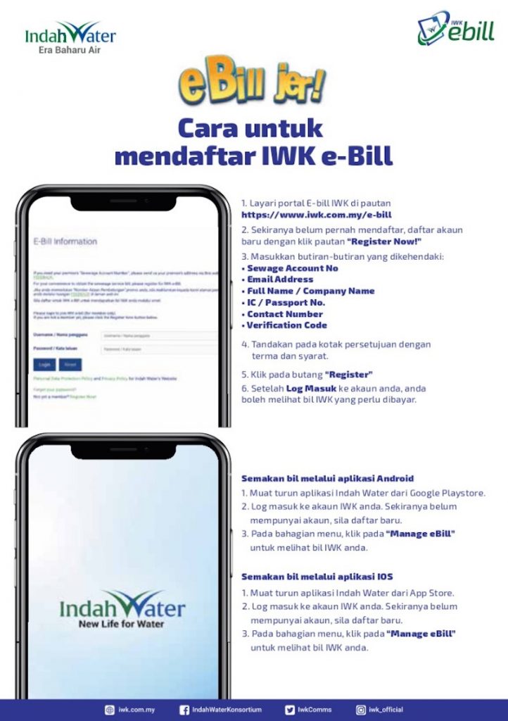 Aplikasi Indah Water mudahkan pengguna, buat aduan & bayar bil di ...