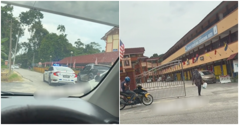 Polis tunggu depan sekolah, ramai luah rasa lega -"Mujurlah, selamat sikit"
