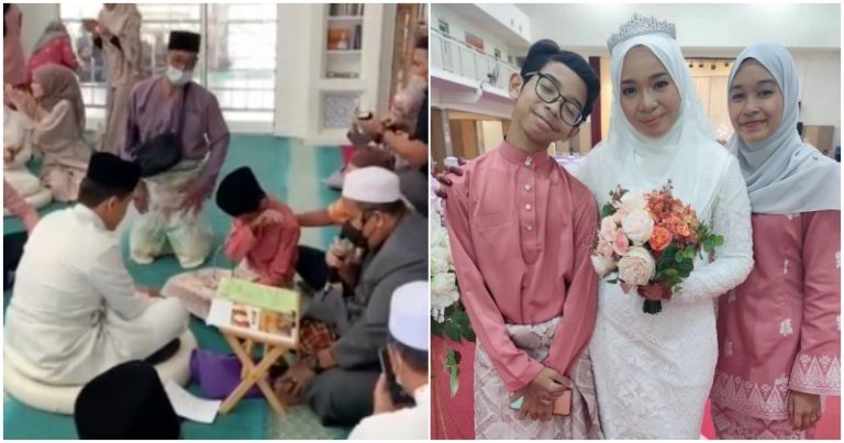 Remaja 14 tahun jadi wali, berjurai air mata nikahkan kakak sulung