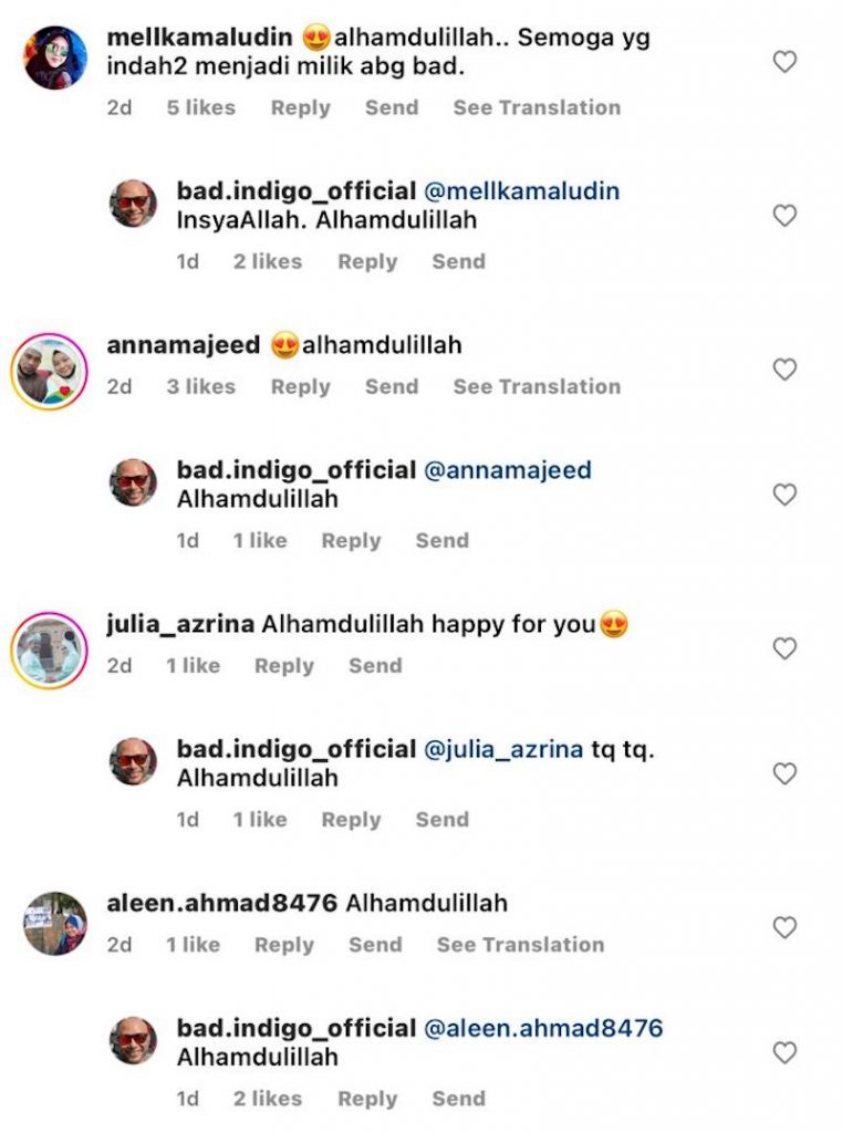 Bad Indigo 'happy', kini jumpa pengganti - "Saya bahagia yang melampau"