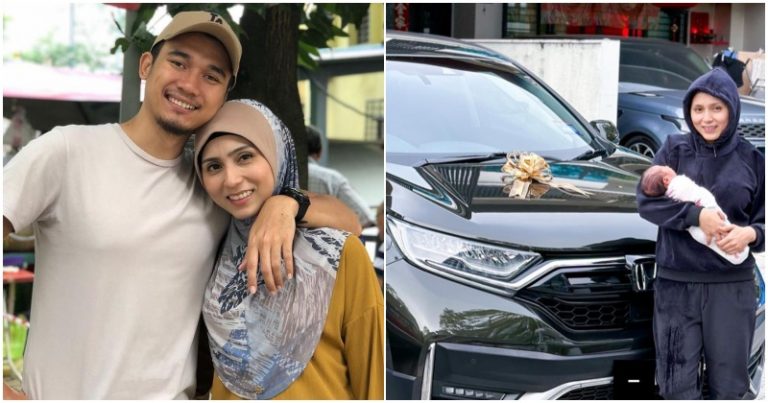 Selepas isteri bersalin, Fazren Rafi hadiahkan Honda CR-V