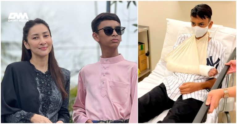 Anak sulung patah tangan, Rita Rudaini minta netizen henti seru nama 'si polan'