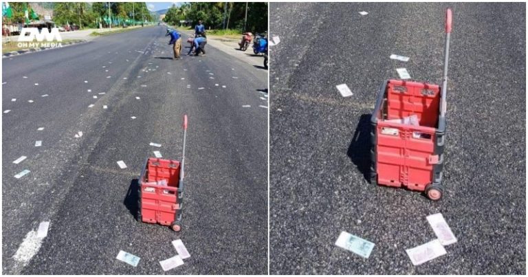 Terlupa beg atas but kereta, lelaki kemurungan duit RM30,000 terabur ...