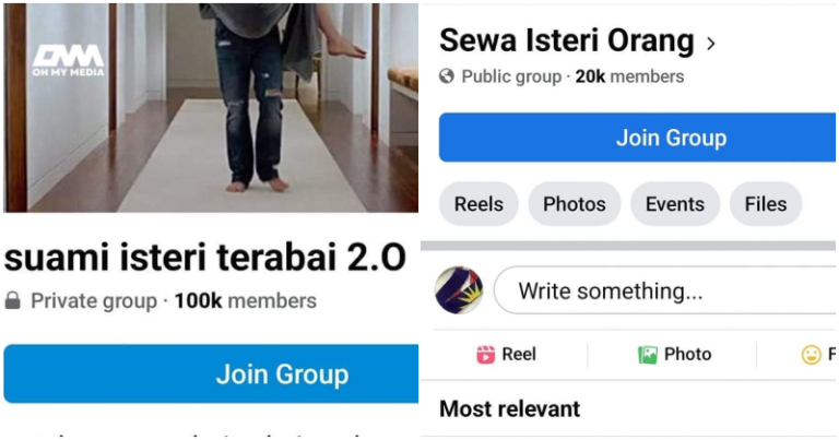 Wujud group 'Sewa Isteri Orang' di media sosial, ada lebih 20,000 pengikut