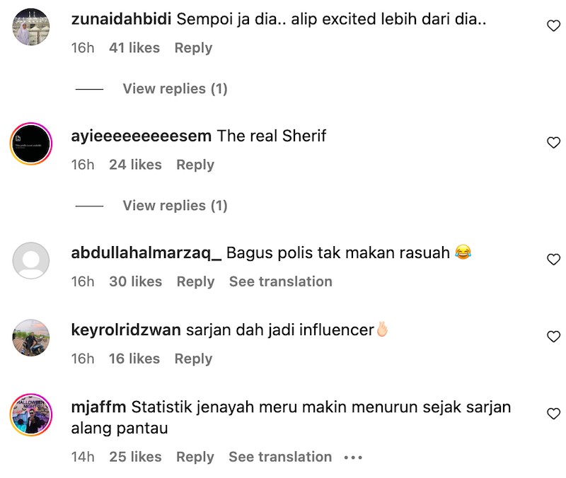 Alif Satar teruja dapat jumpa Sarjan Alang -"Semoga dia masuk syurga ...