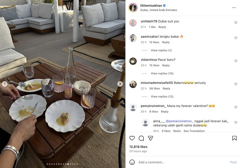 "Gelang sama"- Netizen dakwa Ameera Khan kini bercinta dengan kerabat ...